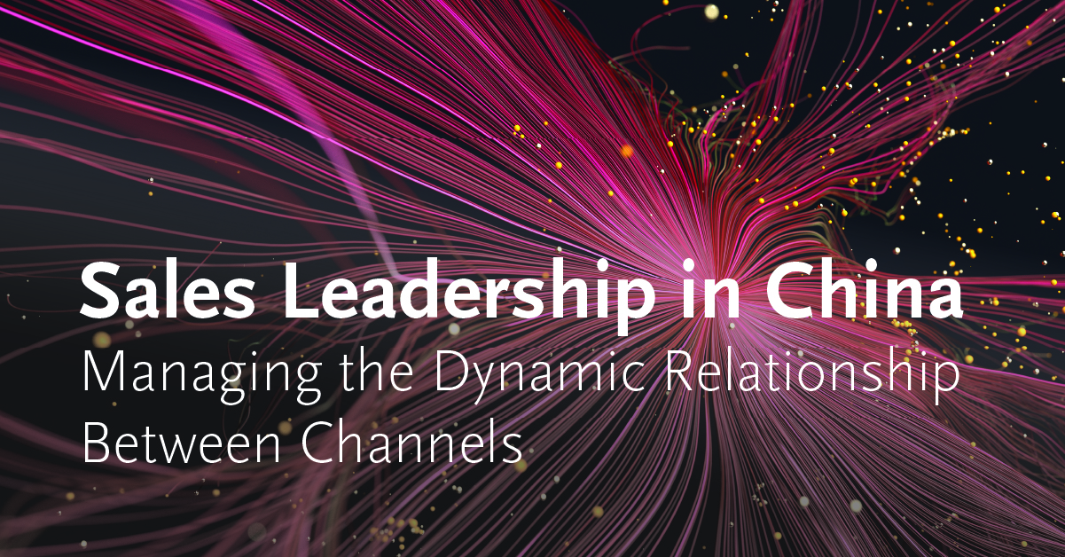 Sales Leadership in China