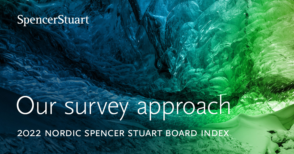 Our survey approach (2022 Nordic Board Index)
