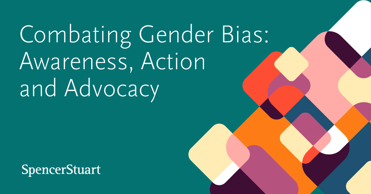 Combating Gender Bias: Awareness, Action and Advocacy
