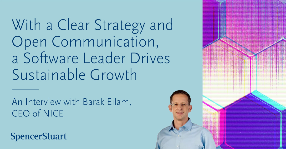 With a Clear Strategy and Open Communication, a Software Leader Drives ...