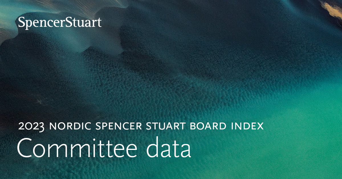 Committee data (2023 Nordic Board Index)