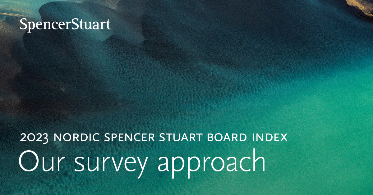 Our survey approach (2023 Nordic Board Index)