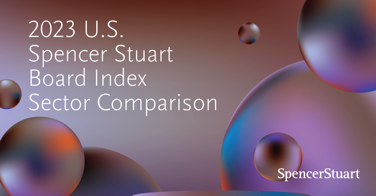 S&P 500 Industry Sector Comparison Chart: 2023 U.S. Spencer Stuart ...
