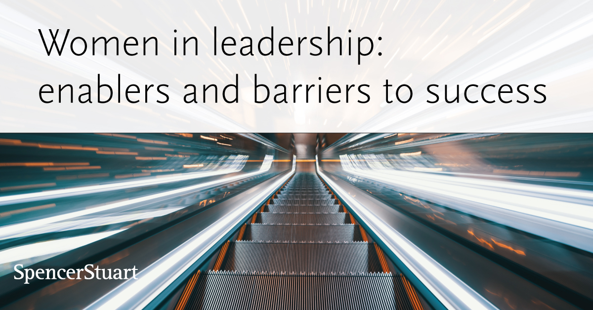 Women in leadership: enablers and barriers to success