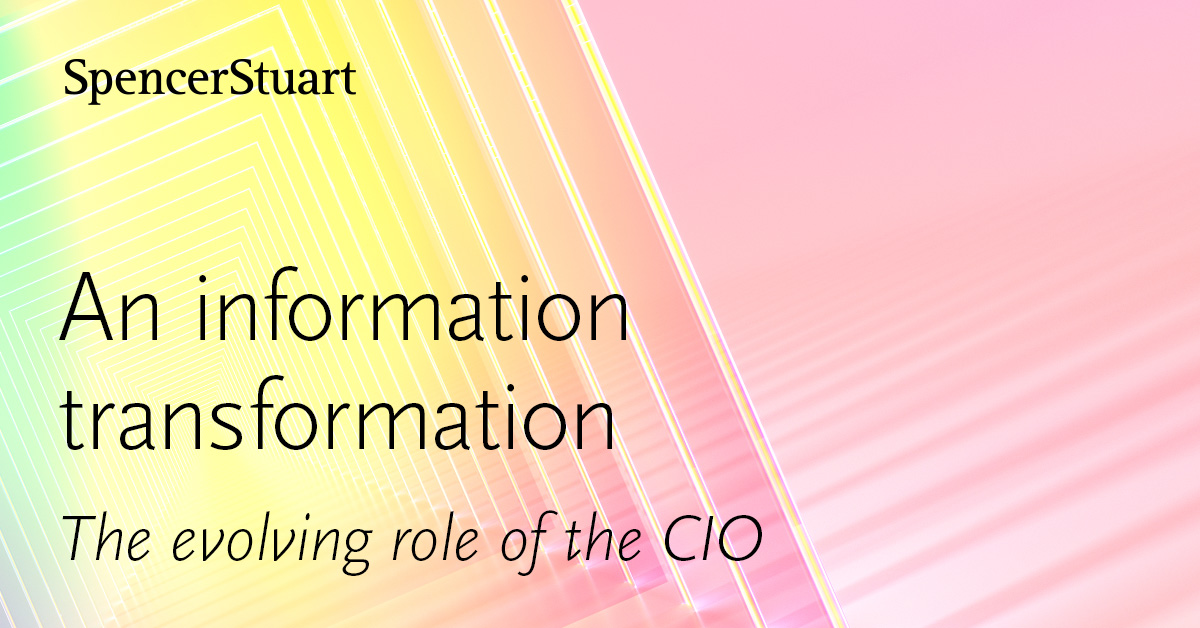 An information transformation: The evolving role of the CIO