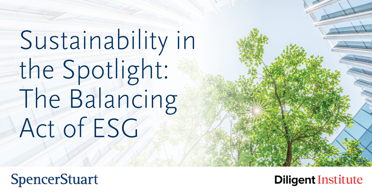 Sustainability in the Spotlight: The Balancing Act of ESG