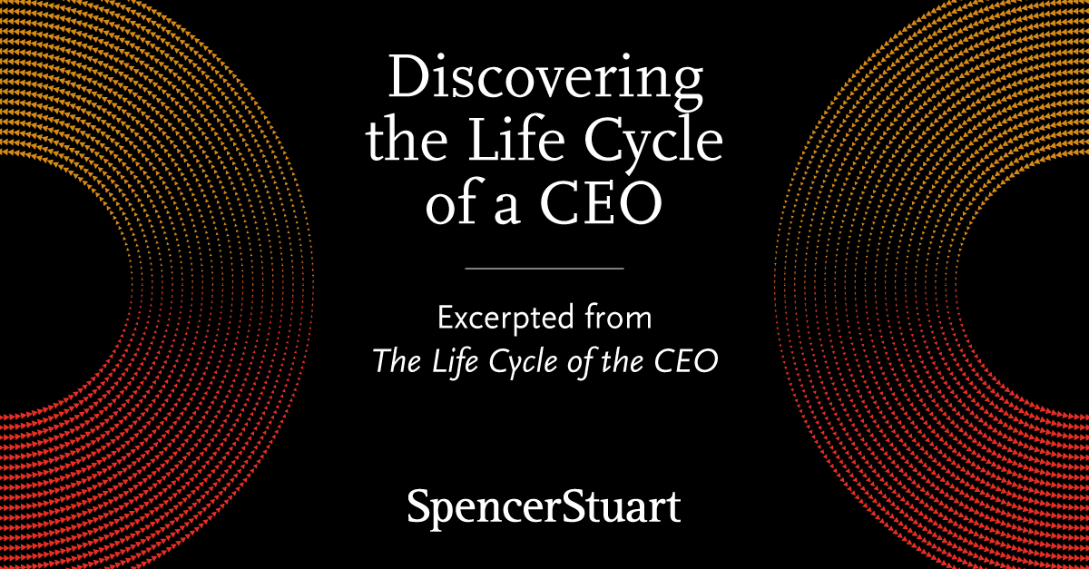 Discovering the Life Cycle of a CEO