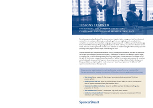 Lessons Learned | Spencer Stuart